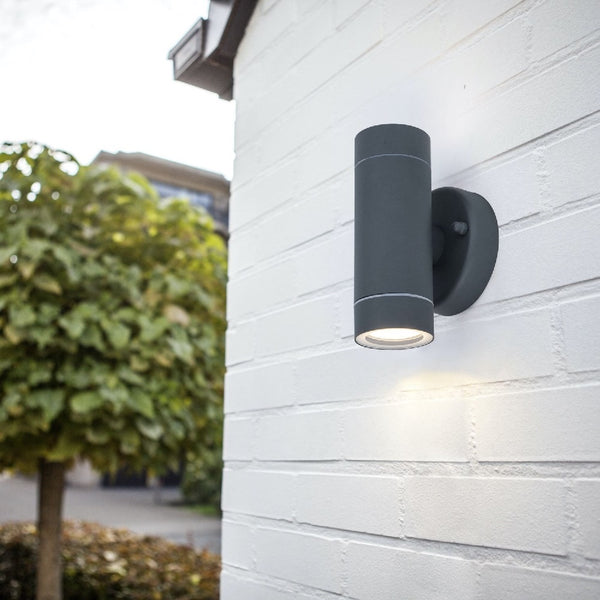 Britalia BR5510801424 Graphite Outdoor Modern Cylinder Up Down Wall ...