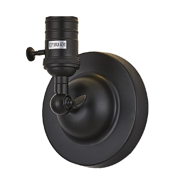 Britalia BR3023BK Matt Black Vintage Retro Wall Light Bracket ...